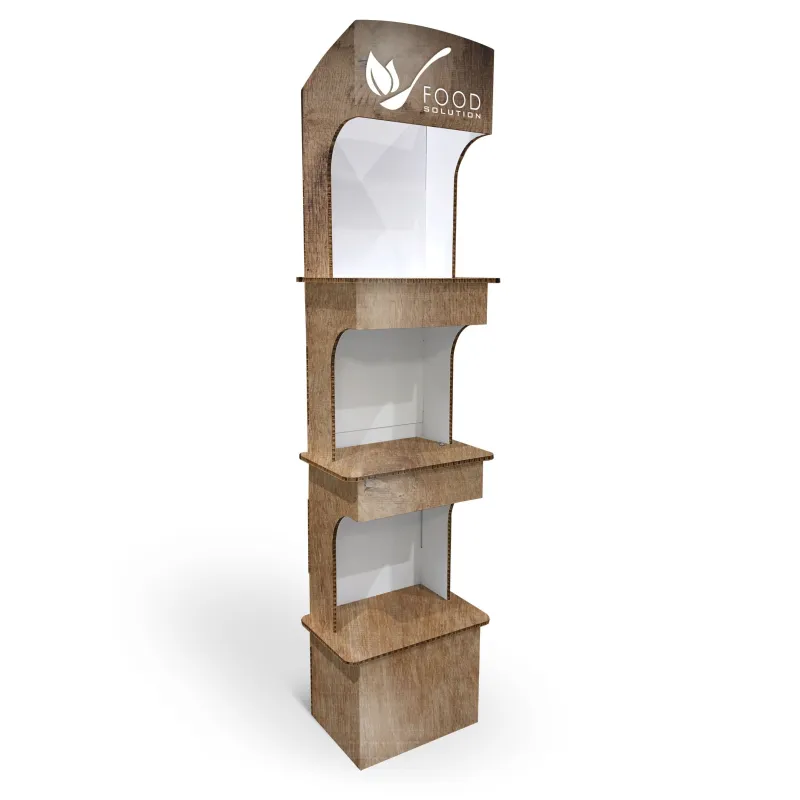 Présentoirs carton - PLV comptoir en carton sur-mesure personnalisable
