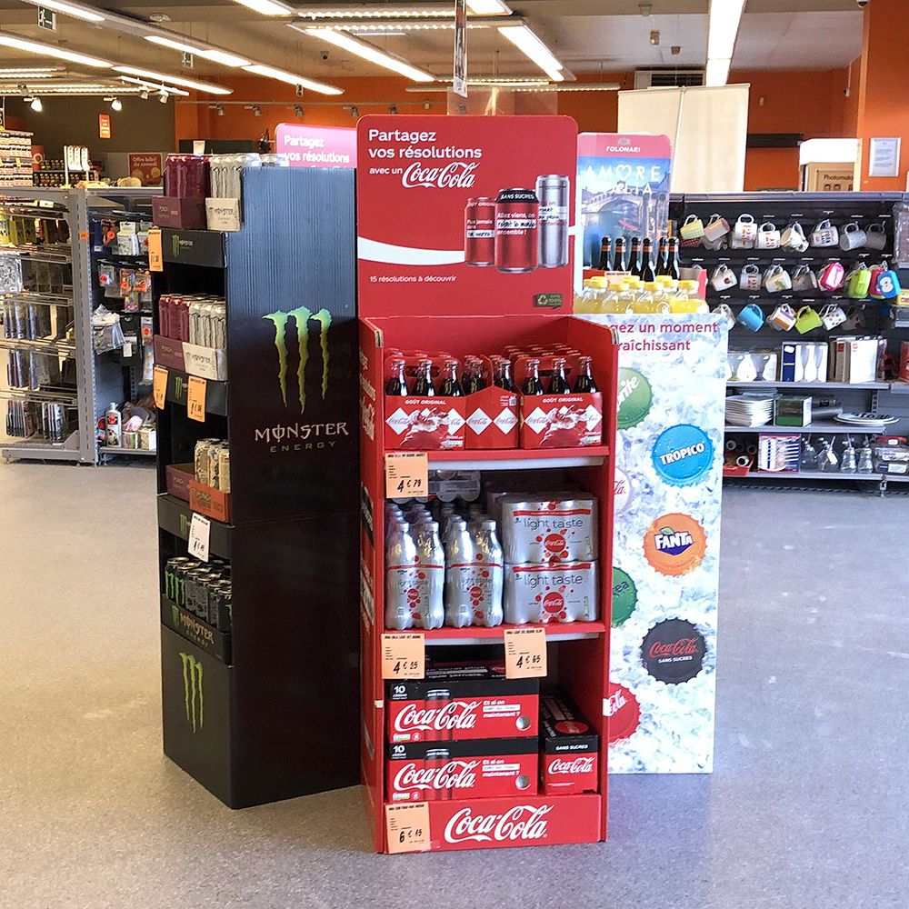 Display Meubles en carton, box palette carton | PLV en carton | BIKOM